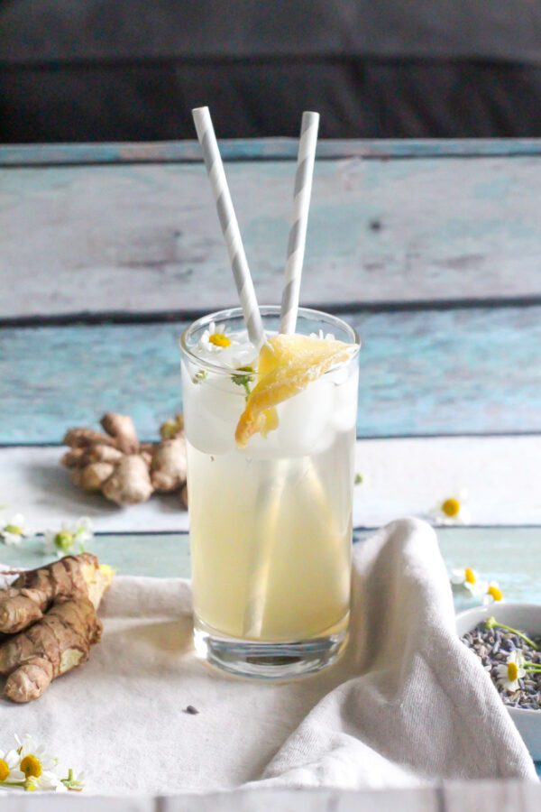 Make Your Own Chamomile Lavender Ginger Ale - Susan Cooks Vegan