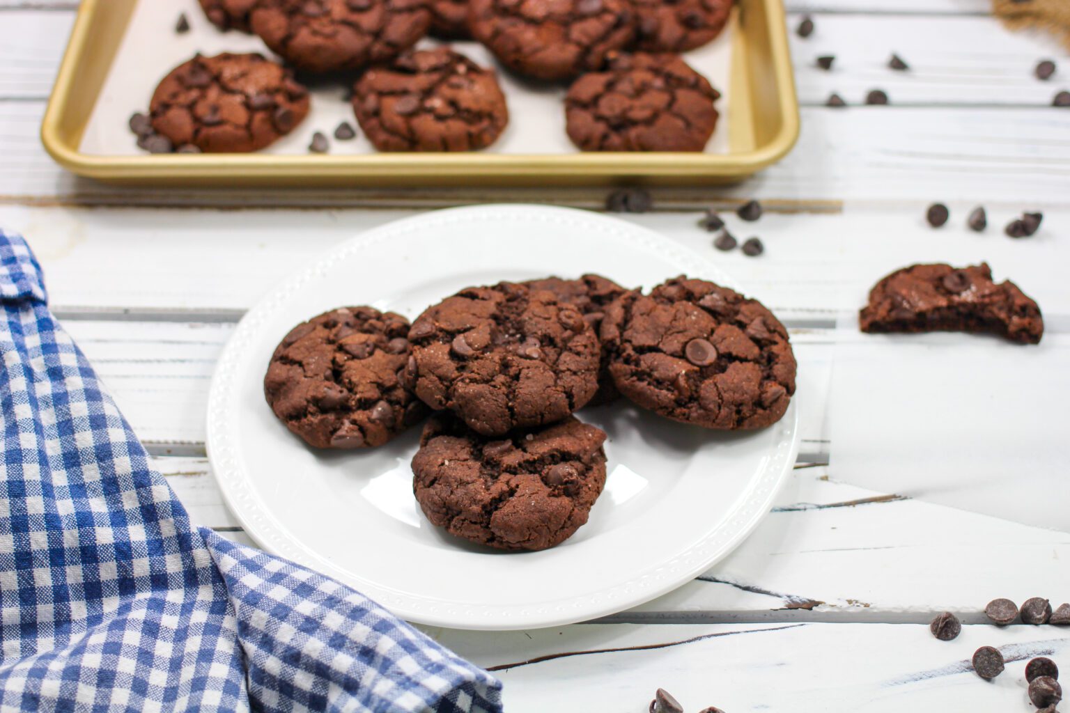 Let's Make Double Fudge Cookies with Sea Salt { Vegan } - Susan Cooks Vegan